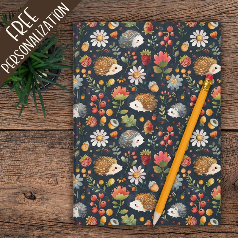 Hedgehog Journal - Etsy