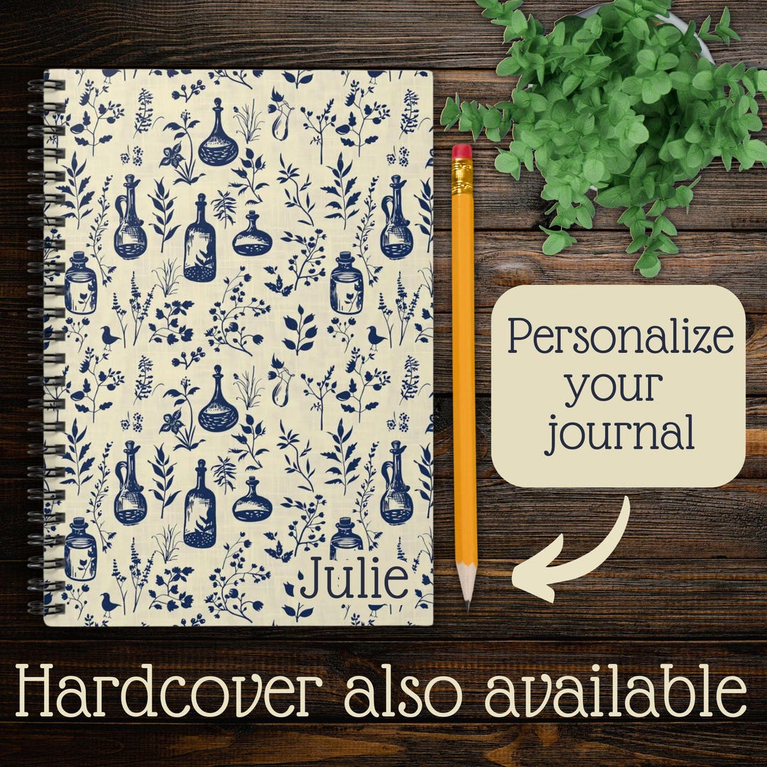 Herb Journal for Herbalist Notebook for Mom Notebook for Herb Recipes ...
