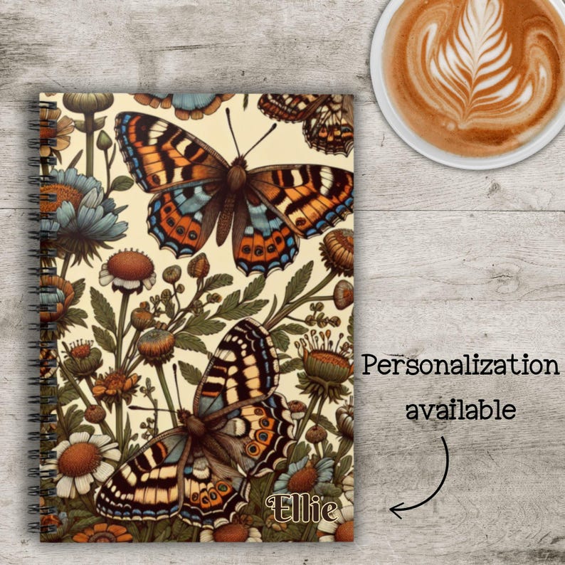 Cottage Core Butterfly Notebook for Her Journal for Butterfly Lover ...