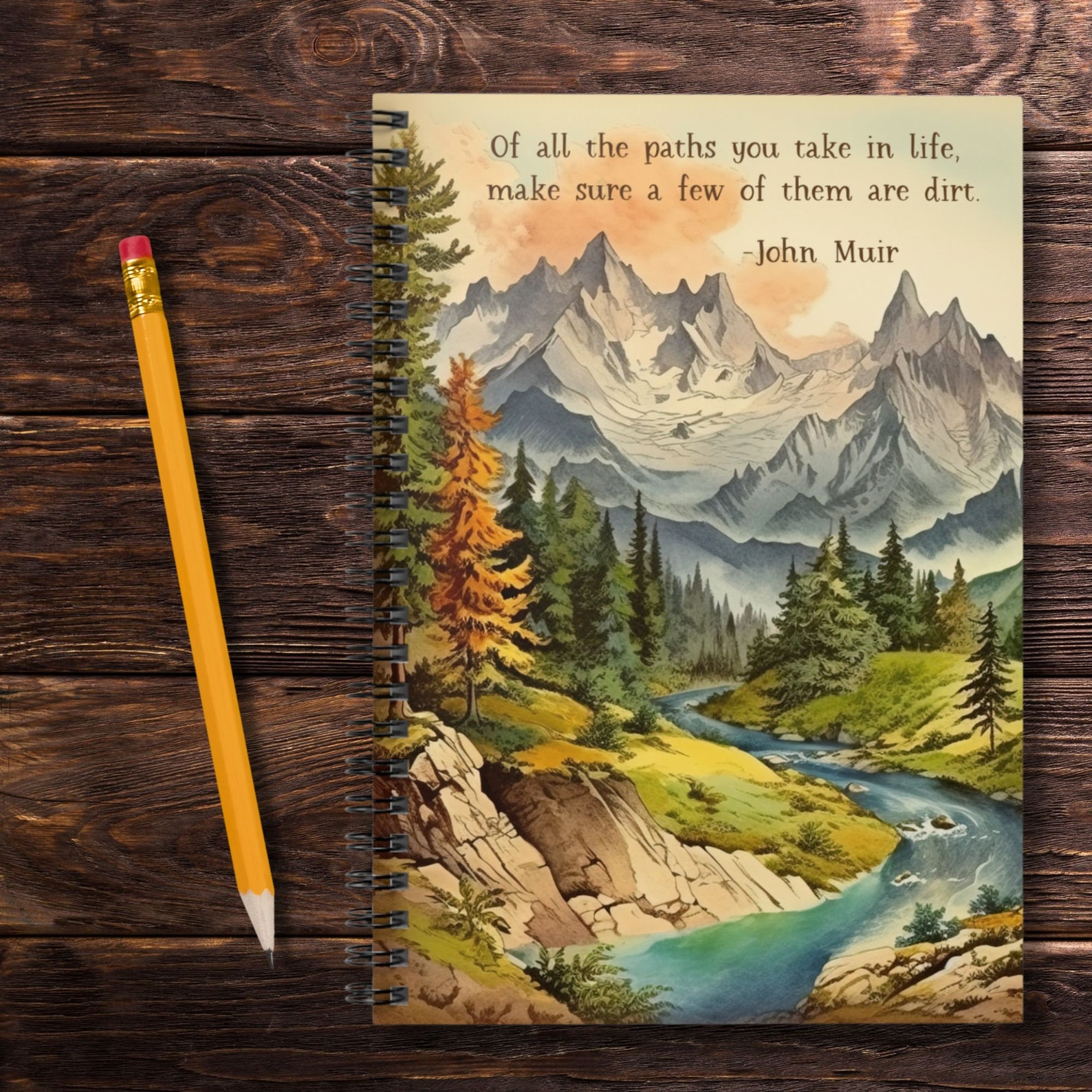 Nature Lover Notebook for Hiker Journal for Camper Diary for John Muir ...