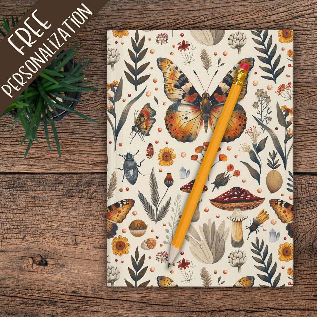 Butterfly Journal for Nature Lover Diary for Nature Enthusiast Boho ...
