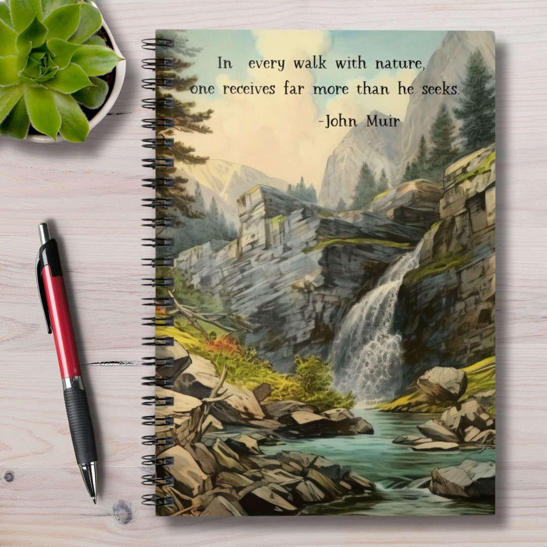 Camping Notebook for Nature Lover Spiral Notebook for Hiker Journal for ...