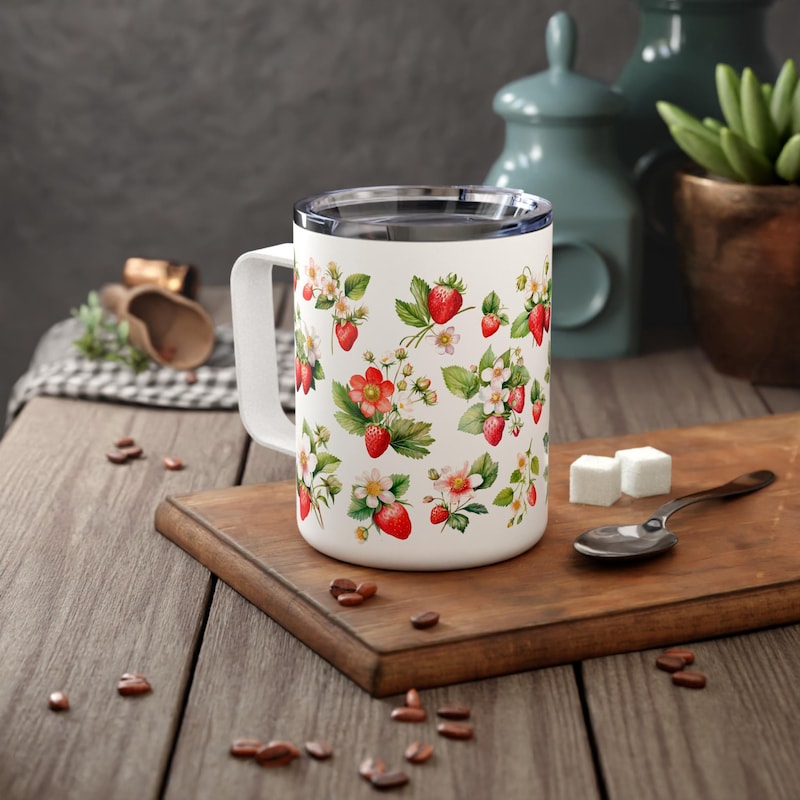 Strawberry Mugs - Etsy