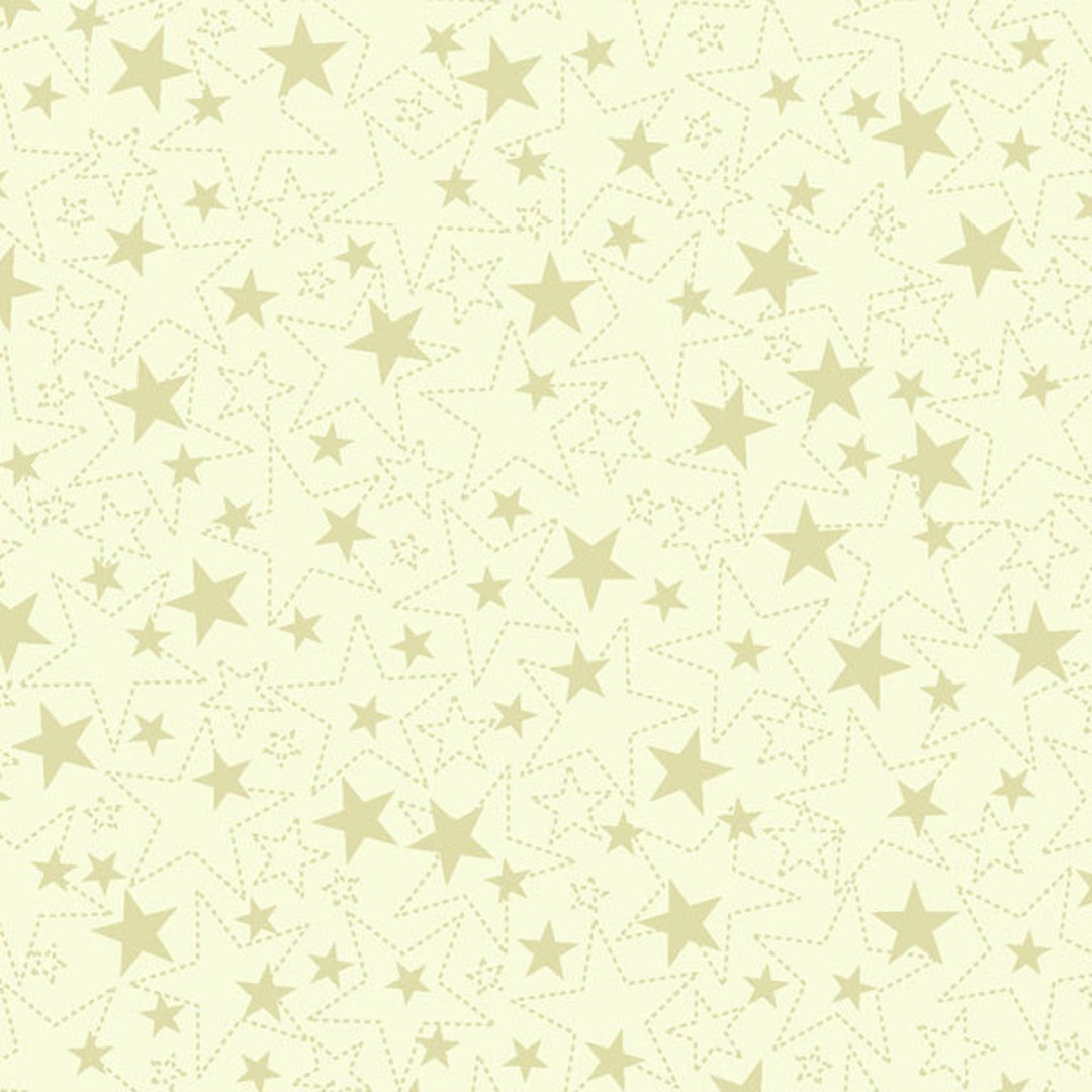 1 Yard Bare Essentials Cream Stars by RJR Fabrics - Etsy