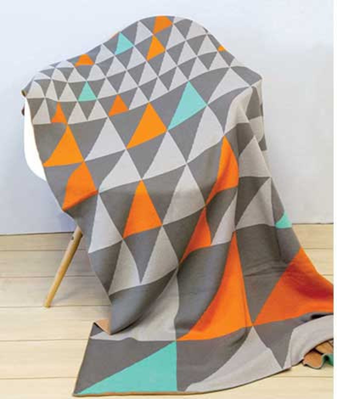 SALE Throw Zen Chic Half Square Triangle THROW 16 Designed by Zen Chic ...