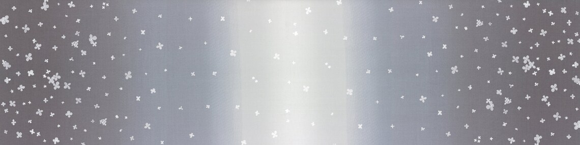 Ombre Bloom Flowers Graphite Grey 10870 13 by V and Co for - Etsy