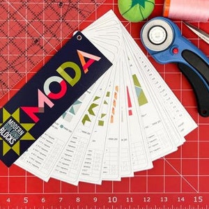 Moda Modern Building Block Project Fan Cards - Etsy