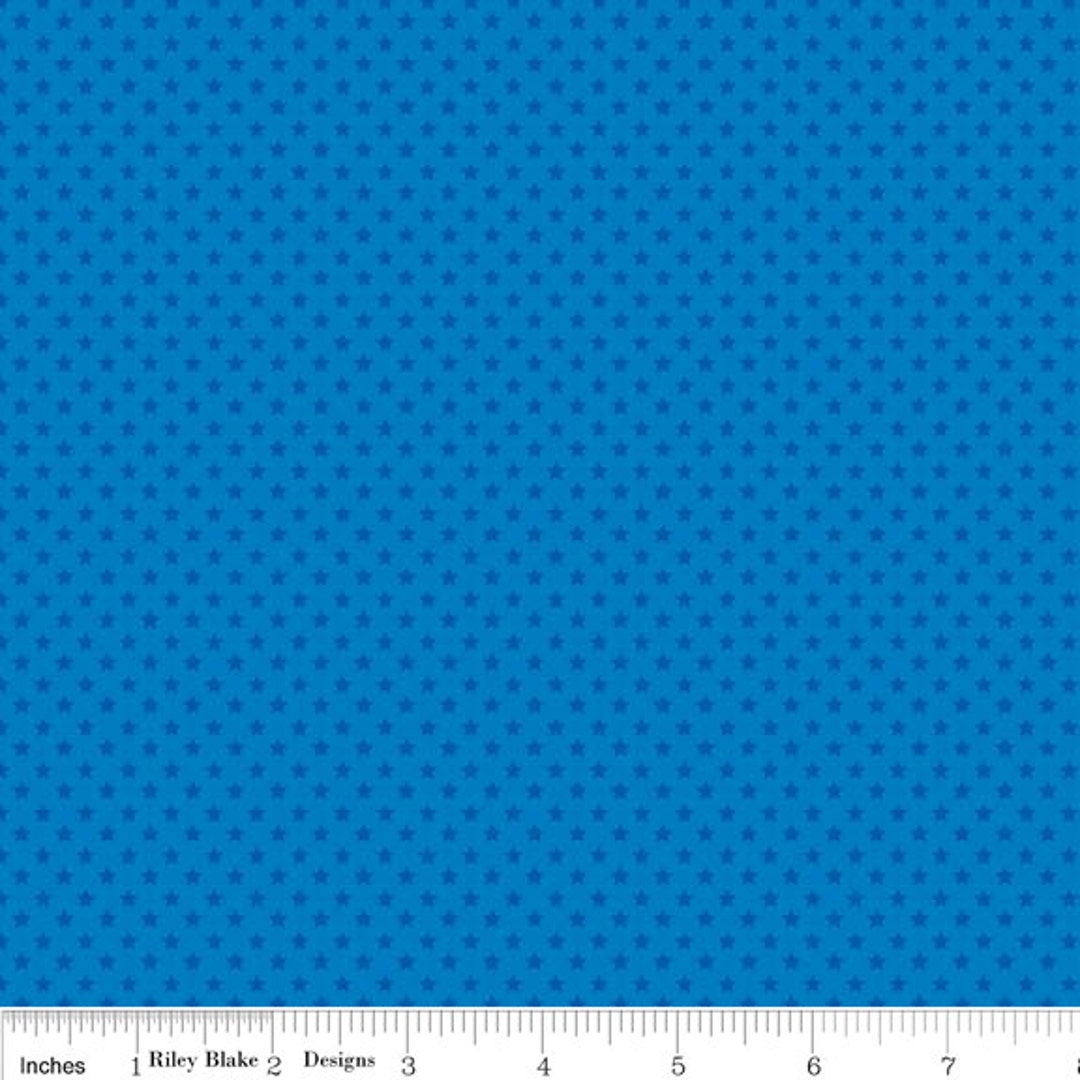 Star Spangled Mini Stars Blue by Doodlebug Designs for Riley Blake - Etsy
