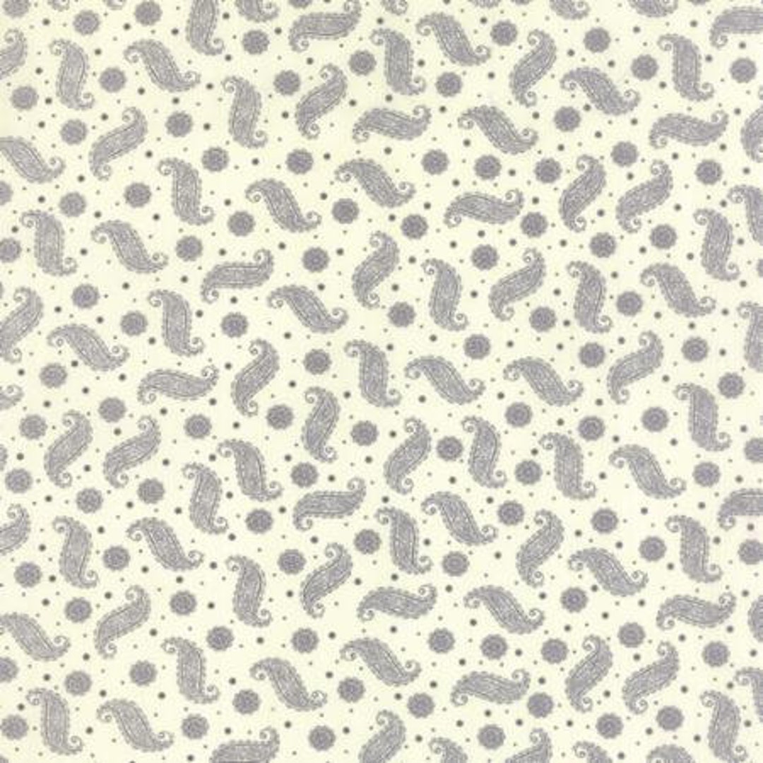End of Bolt 1 Yard 33" of First Crush Vanilla Concrete Bliss Paisley by ...