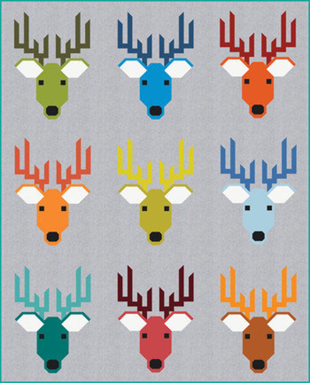 Dwight the Deer Quilt Kit Designed by Elizabeth Hartman for Robert ...