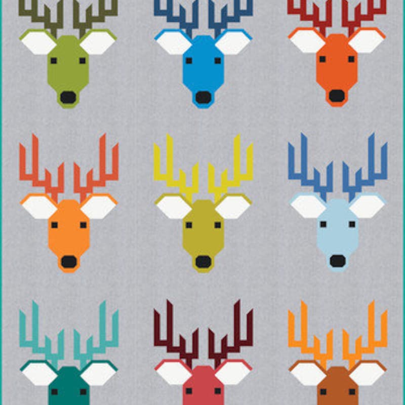 Deer Quilt - Etsy