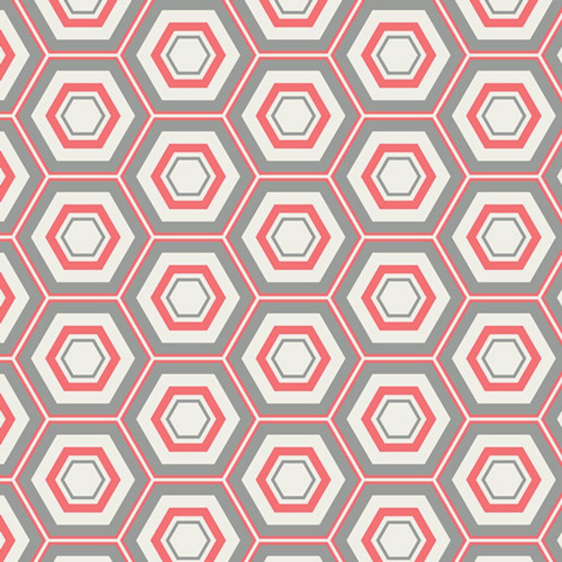1 Yard Minimalista Hexa Watermelon by Art Gallery Fabrics | Etsy