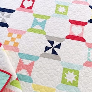 Spool Sampler Quilt Pattern designed by Bonnie Olaveson of | Etsy