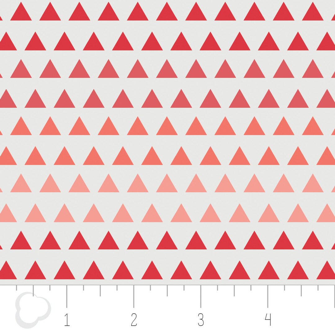 Coraline Triangle Gradient in Grapefruit by Camelot Design Studio - Etsy