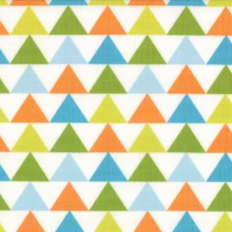 1 Yard Mixed Bag Tee Pee Sprouts Triangles by Studio M for - Etsy
