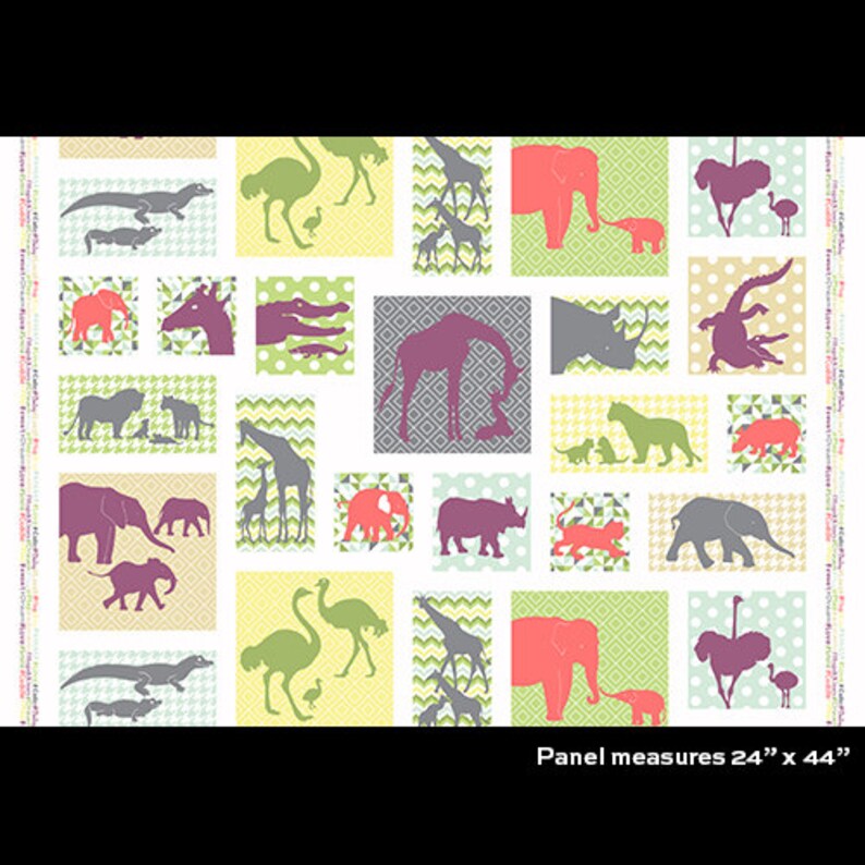 Baby Chic Animal Panel by Firetrail Designs for Andover Fabrics - Etsy