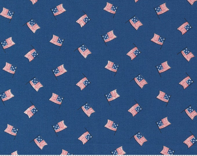 Prairie Days Dusk Blue Flag Days 2993 14 by Bunny Hill Designs for Moda ...