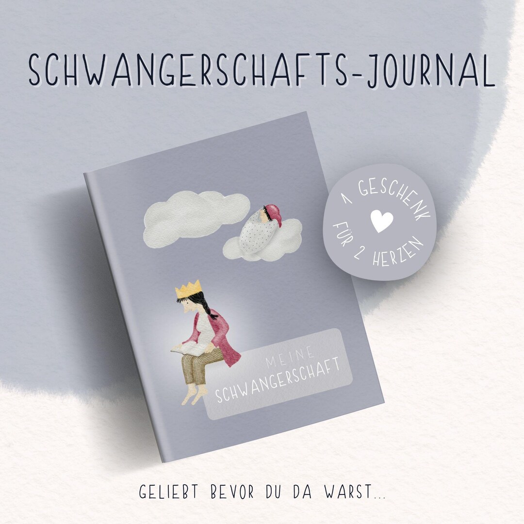 Hand-illustrated Pregnancy Diary | Pregnancy Journal for Moms | Baby ...