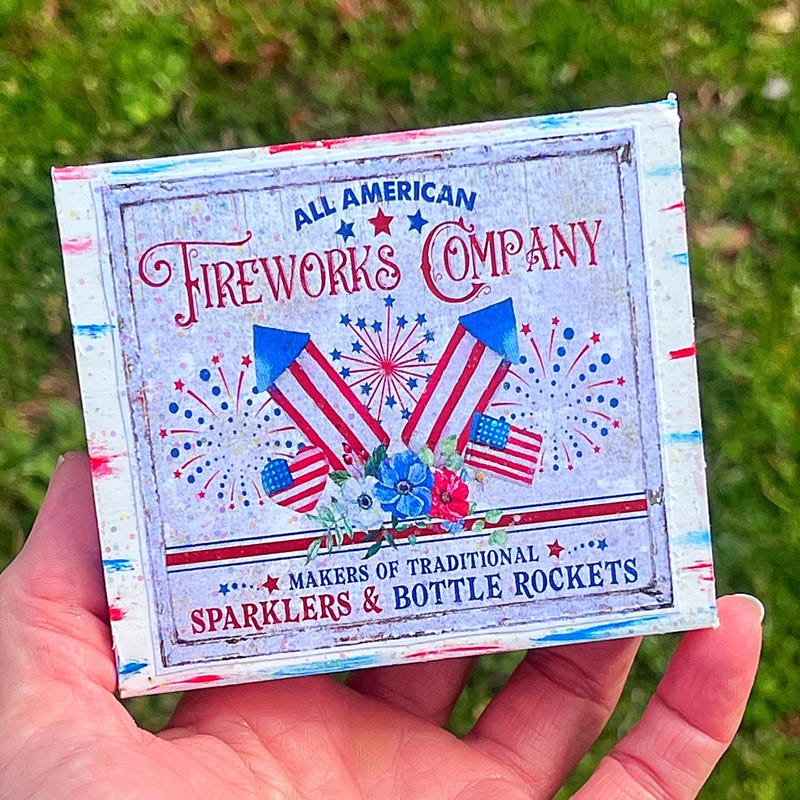 Wood Fireworks - Etsy