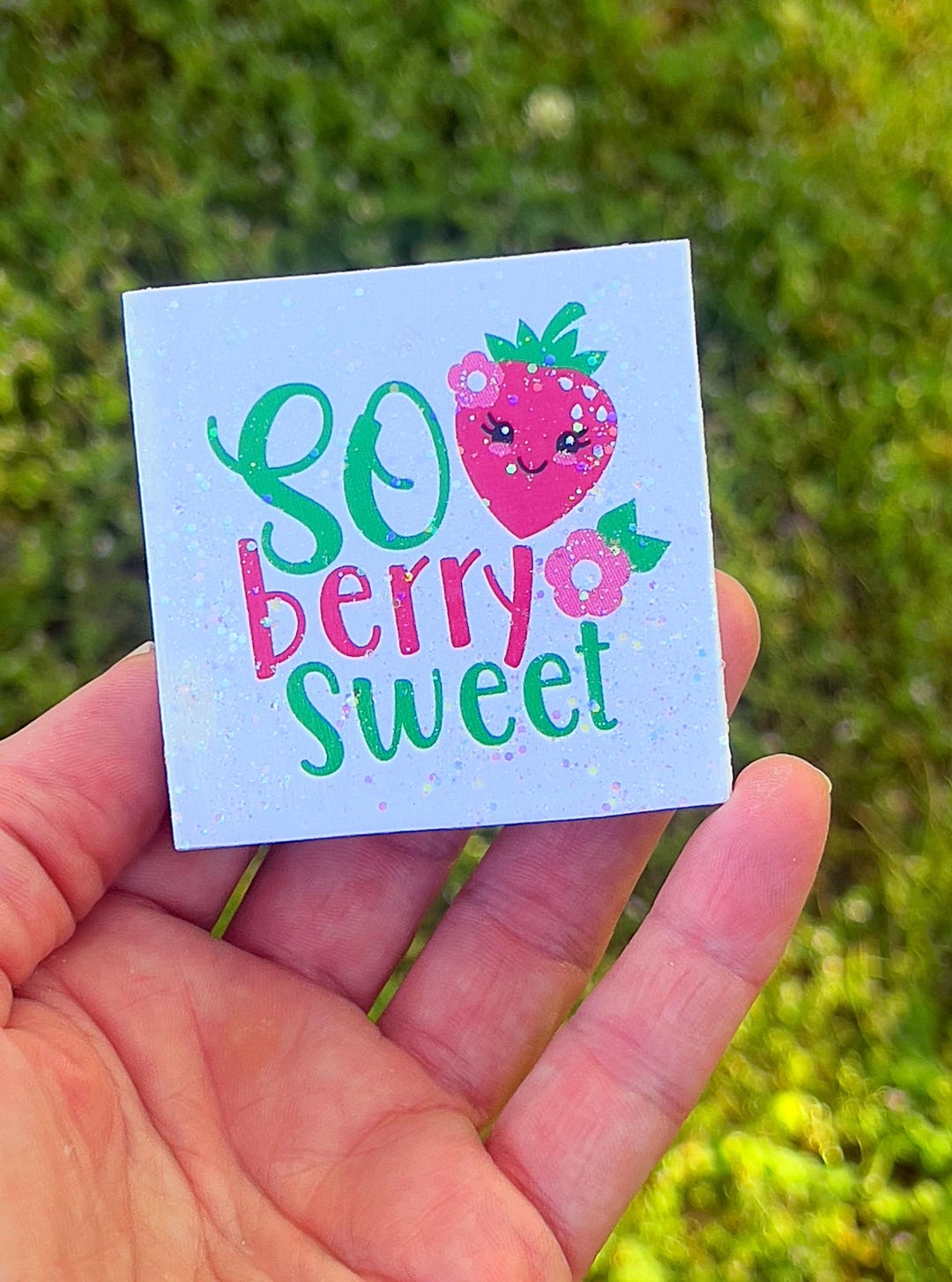 Strawberry so Berry Sweet Xtra Mini Glitter Sign Tiered Tray Decor - Etsy