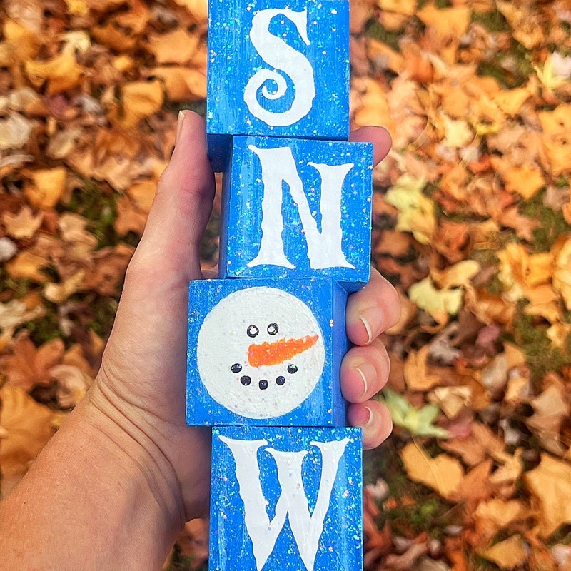 Wood Stacking Blocks - Etsy