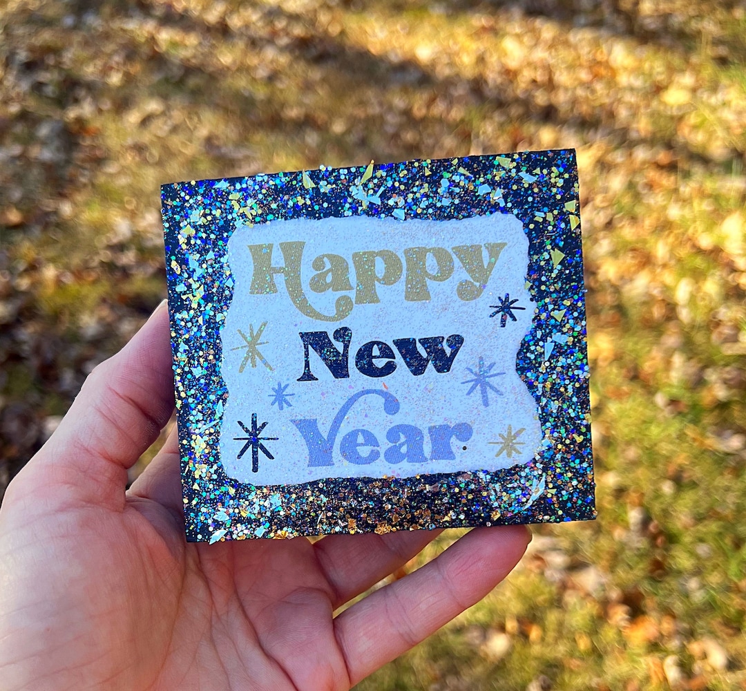 Happy New Year Mini Glitter Sign Tiered Tray Decor - Etsy