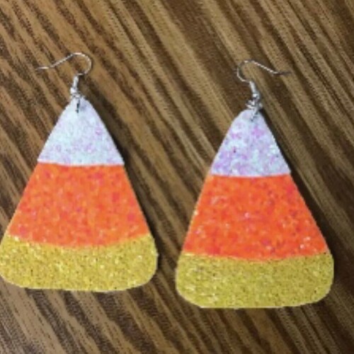 Halloween Candy Corn Jewelry Necklaces and Earrings Sets or - Etsy