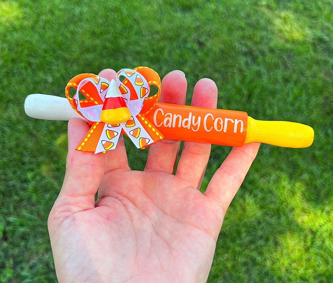 Halloween Candy Corn Mini Glitter Rolling Pin Tiered Tray Decor - Etsy
