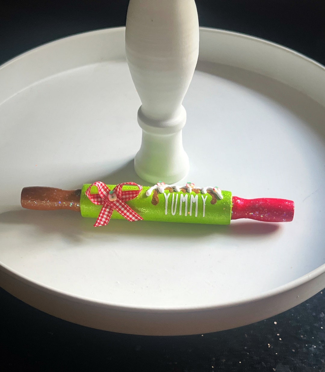 Caramel Apples Mini Glitter Rolling Pin Tiered Tray Decor - Etsy