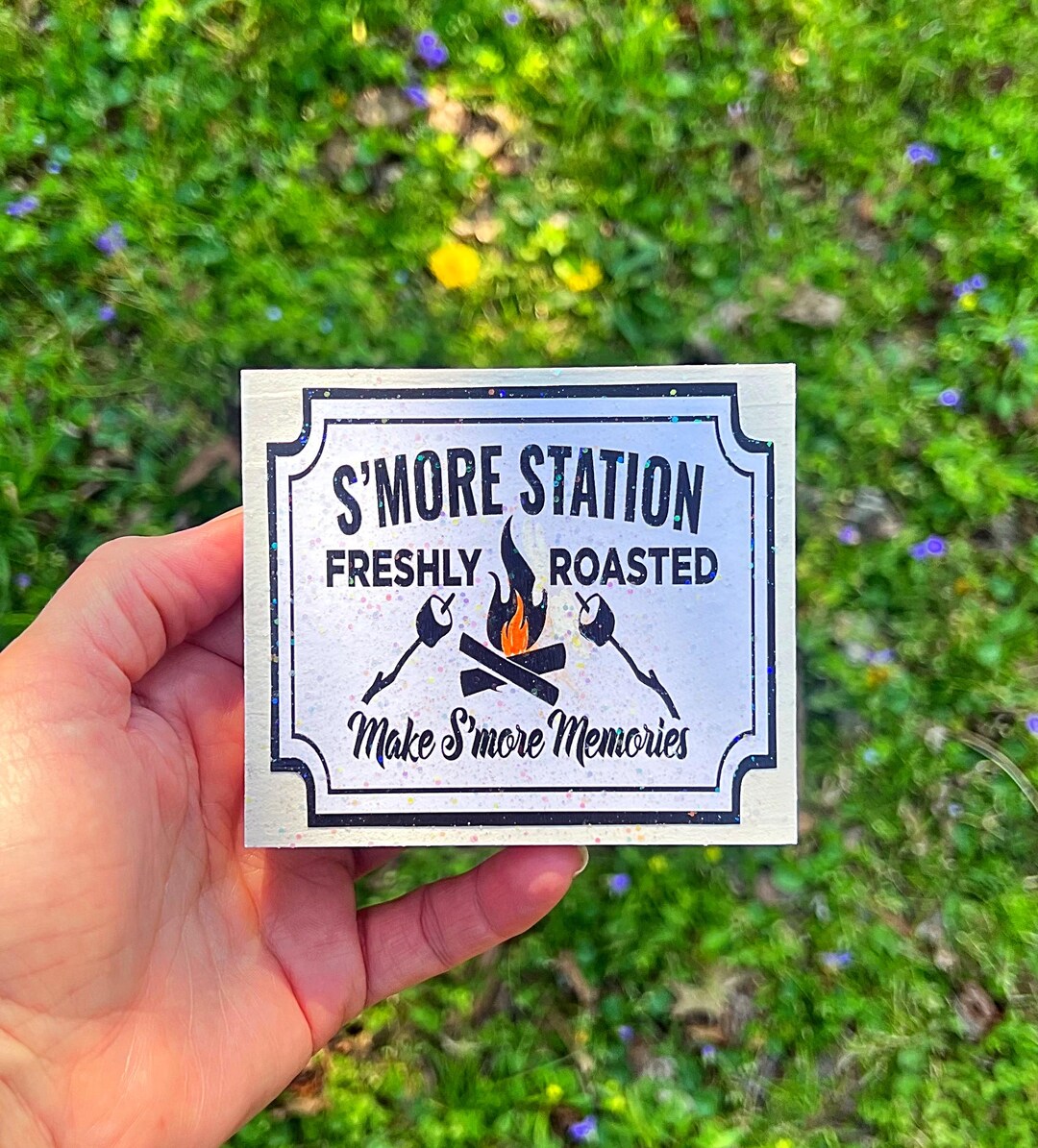 Smore Station Mini Glitter Wood Sign Tiered Tray Decor - Etsy