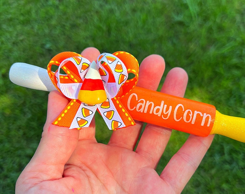 Halloween Candy Corn Mini Glitter Rolling Pin Tiered Tray - Etsy