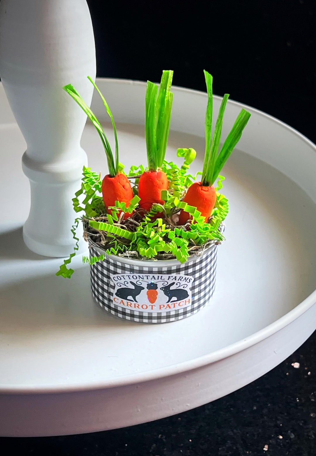 Easter Carrots Patch Tier Tray Decor - Etsy