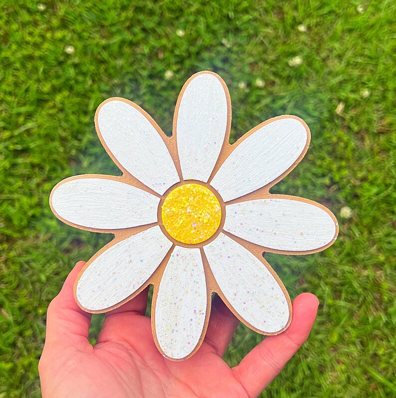 Daisy Flower Wood Cutout Tier Tray Decor - Etsy