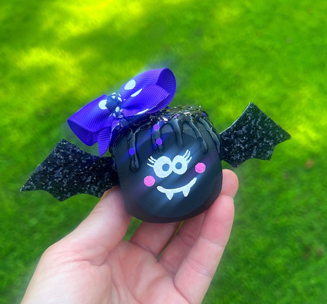 Halloween Black Bat Glitter Wood Marshmallow Tier Tray Decor - Etsy