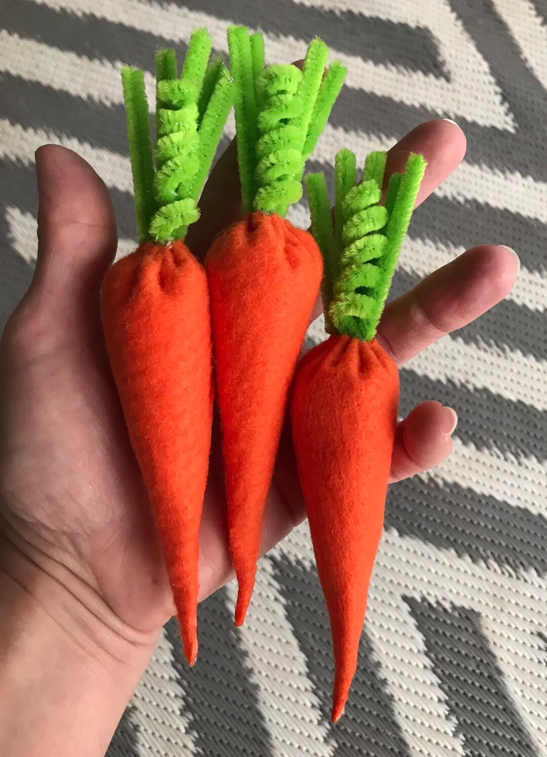 Easter Felt Carrots Set of 3 Tiered Tray Decor - Etsy