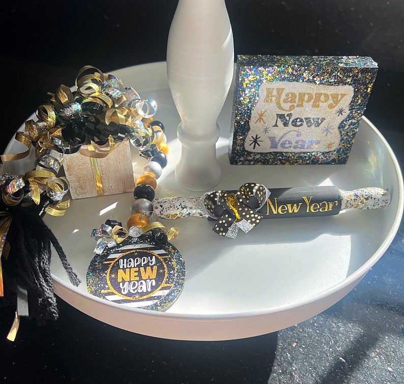 Happy New Year Mini Present for Tier Tray - Etsy