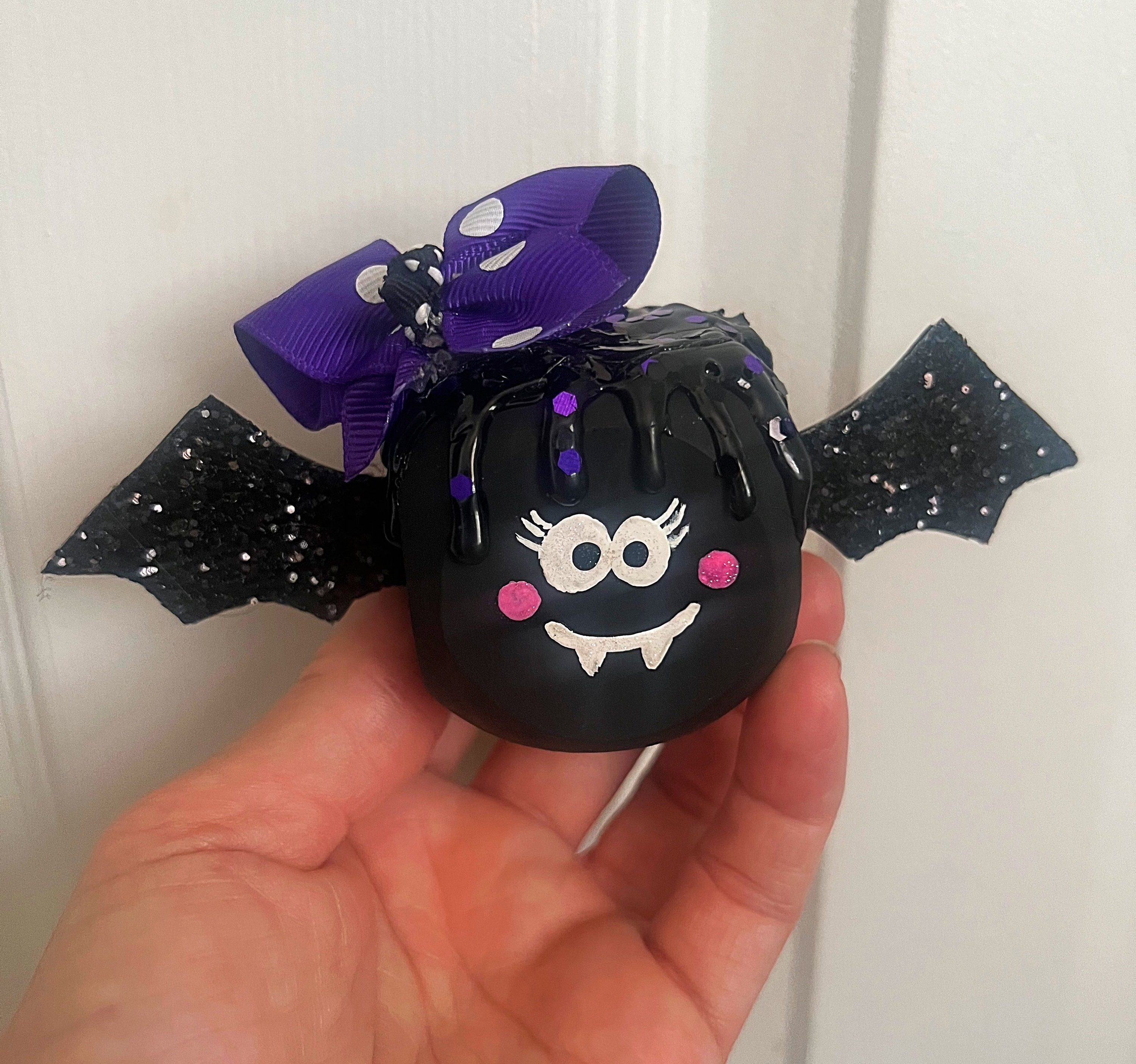 Halloween Black Bat Glitter Wood Marshmallow Tier Tray Decor - Etsy