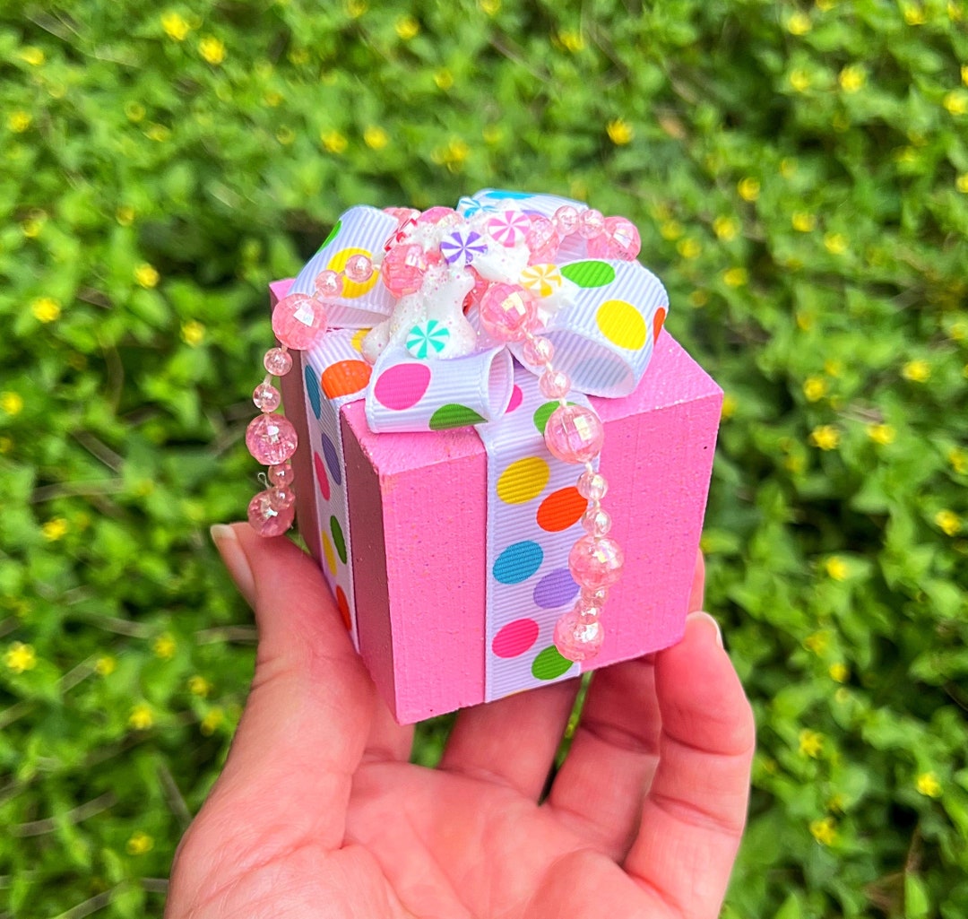 Pink Christmas Candy Mini Present for Tier Tray - Etsy