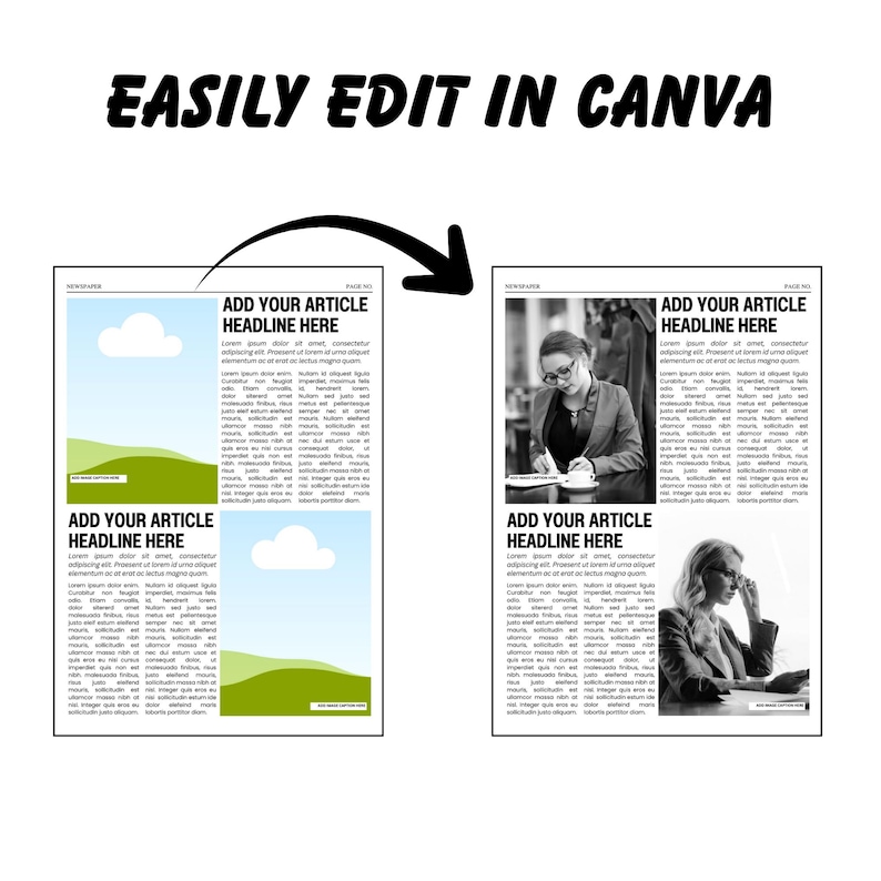 Editable Business Newspaper Template | Grand Opening, Photoshoot ...