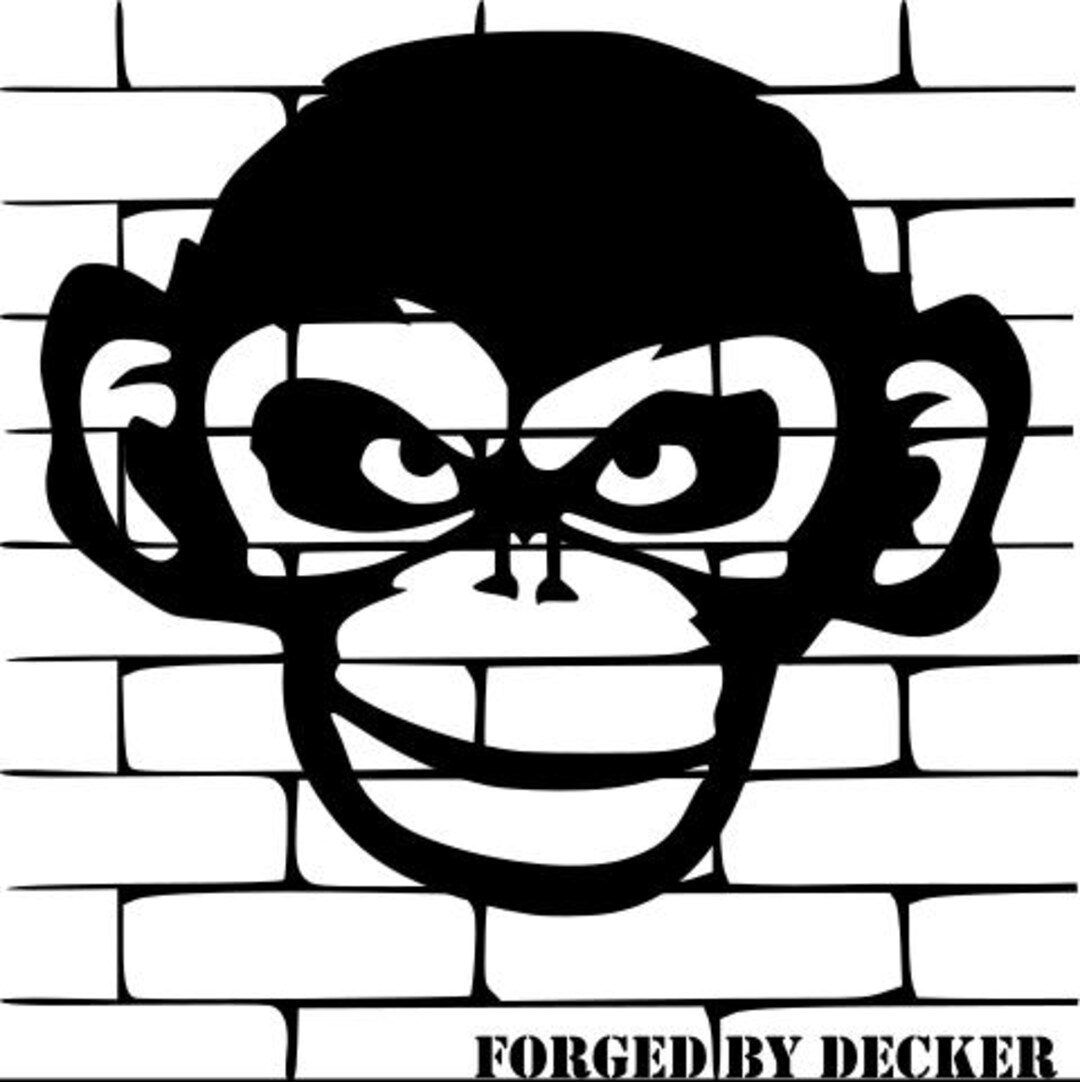 Monkey SVG – Fun Jungle Animal Cut File for Plasma Cutting, Vinyl ...