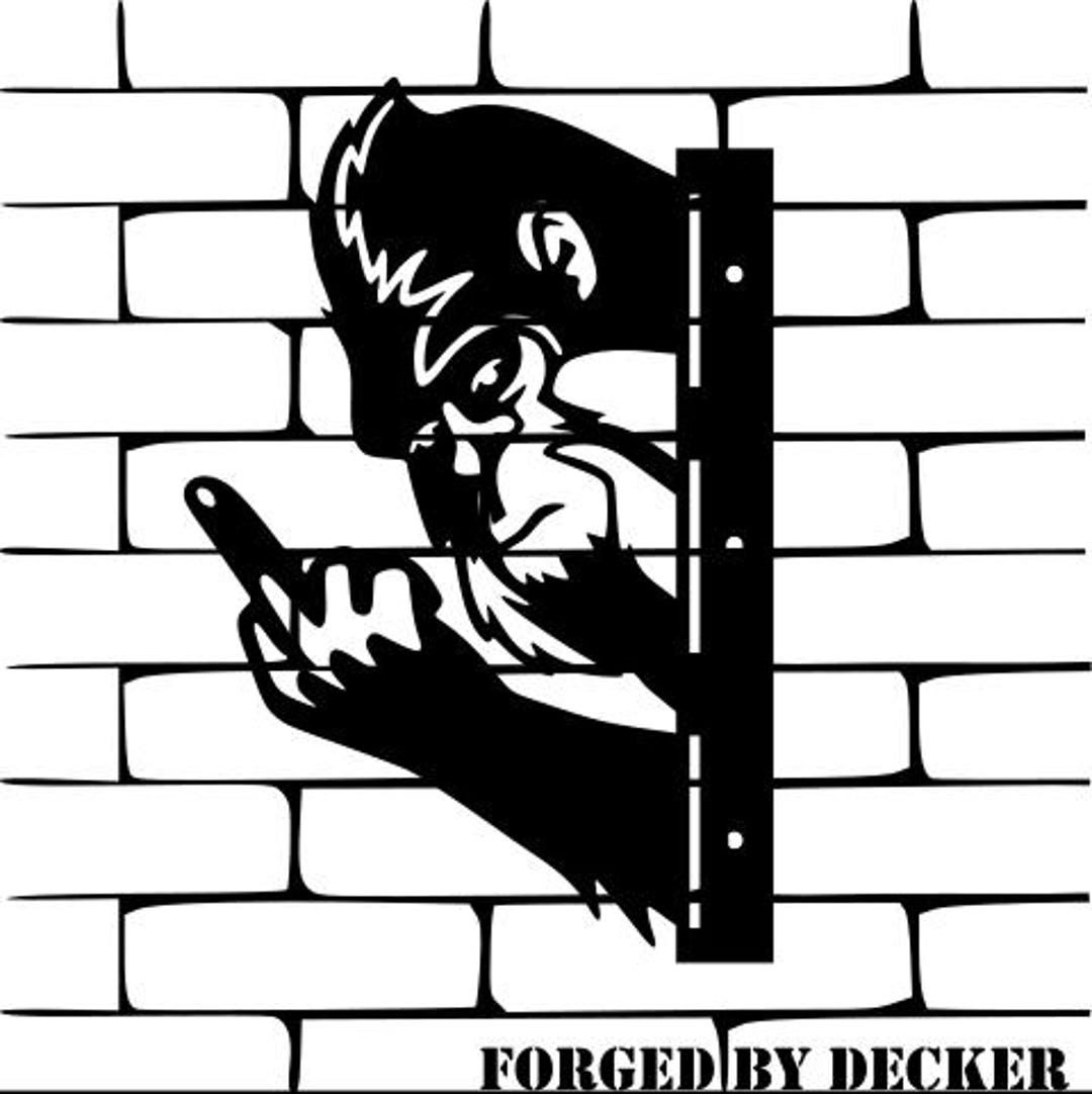 Bigfoot Middle Finger SVG – Funny Sasquatch Cut File for Plasma Cutting ...