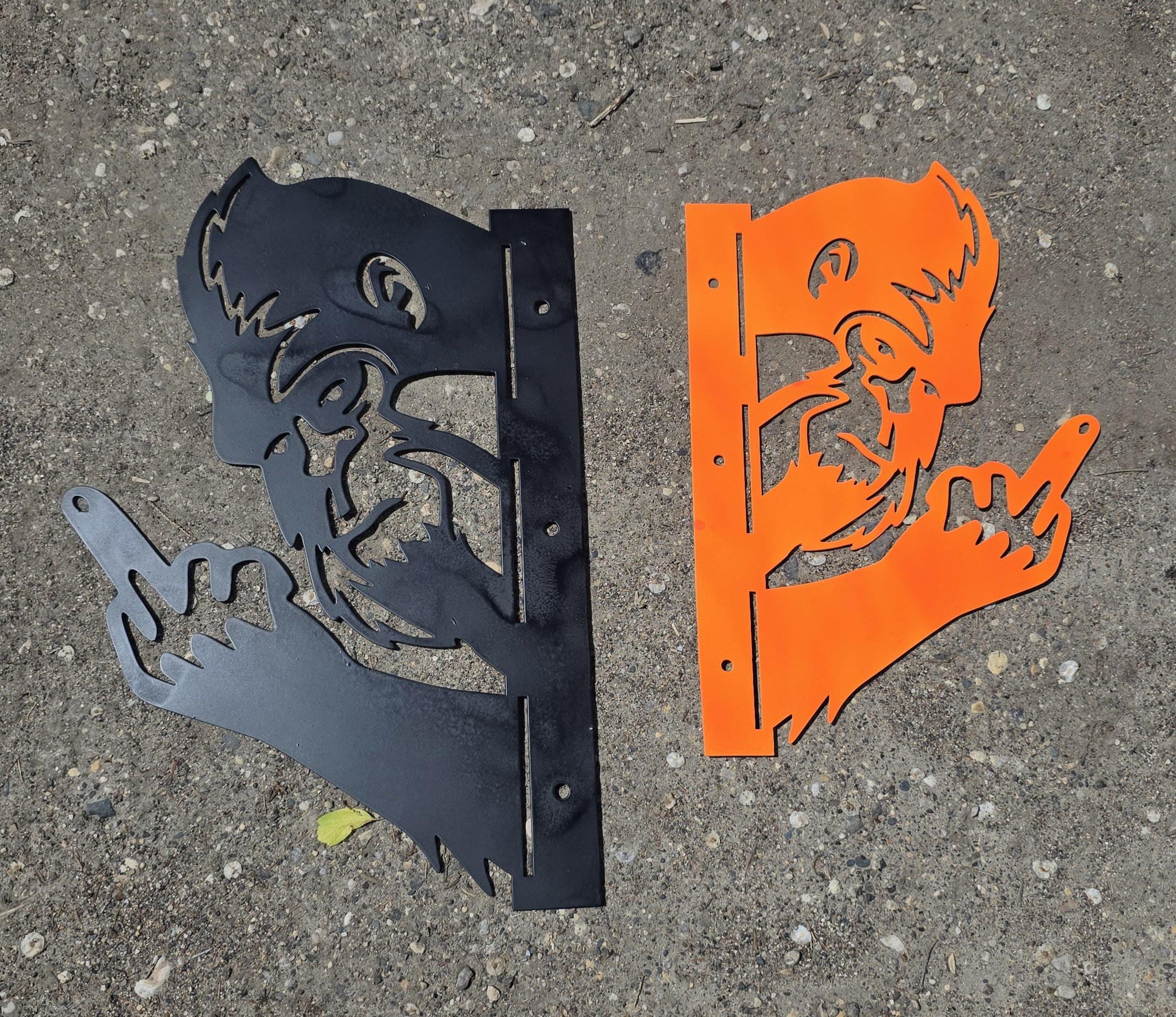 Bigfoot Middle Finger SVG – Funny Sasquatch Cut File for Plasma Cutting ...