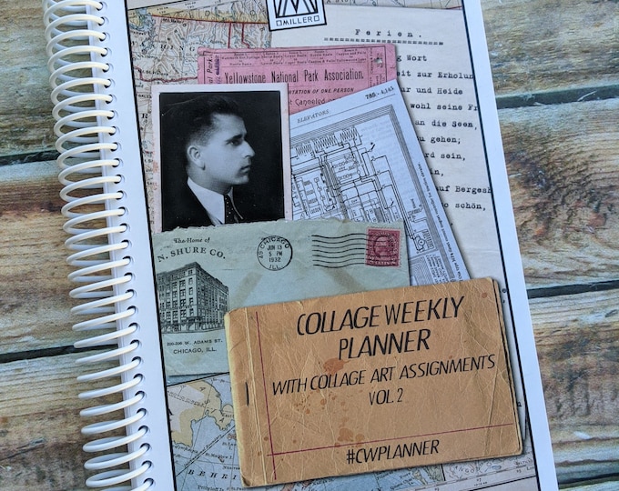 Vol. 2 Collage Weekly Planner With Collage-art Assignments - Etsy
