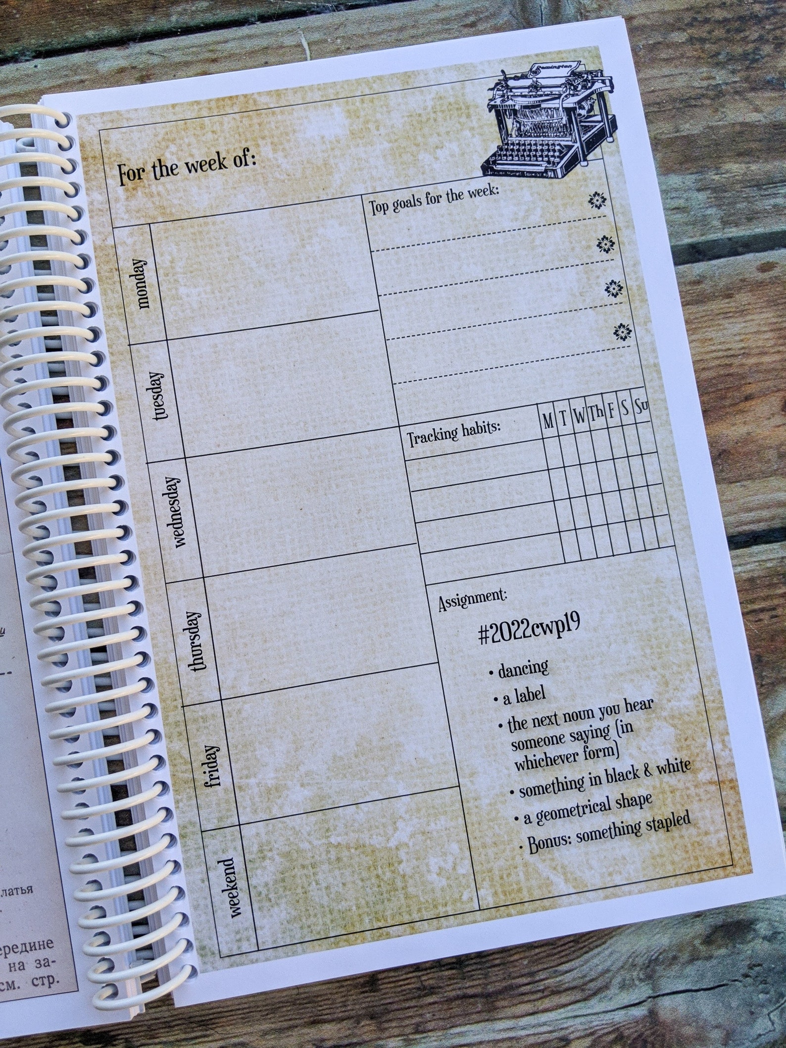 Vol. 2 - Collage Weekly Planner - With Collage-art Assignments - Etsy