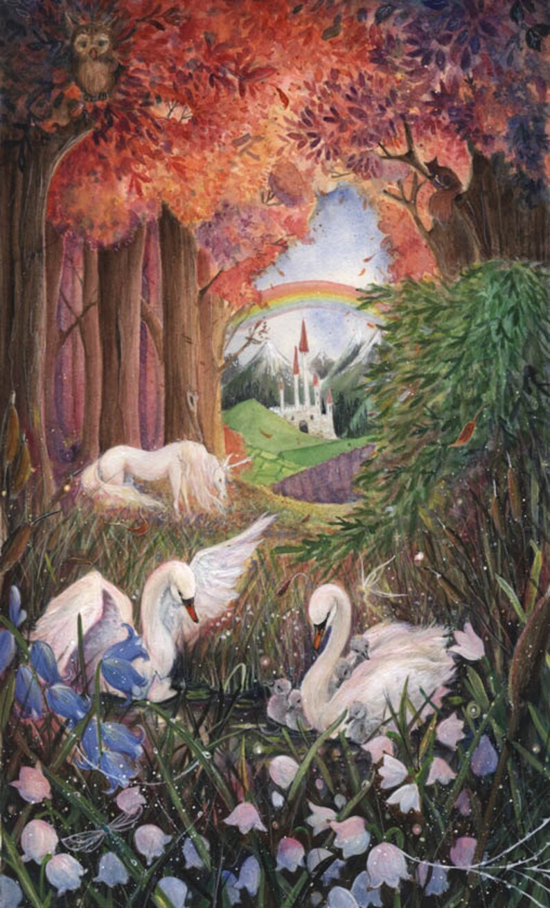 Spring & Autumn Dreams, 8x10 Fine Art Print, Fantasy Fairy-tale Nursery ...