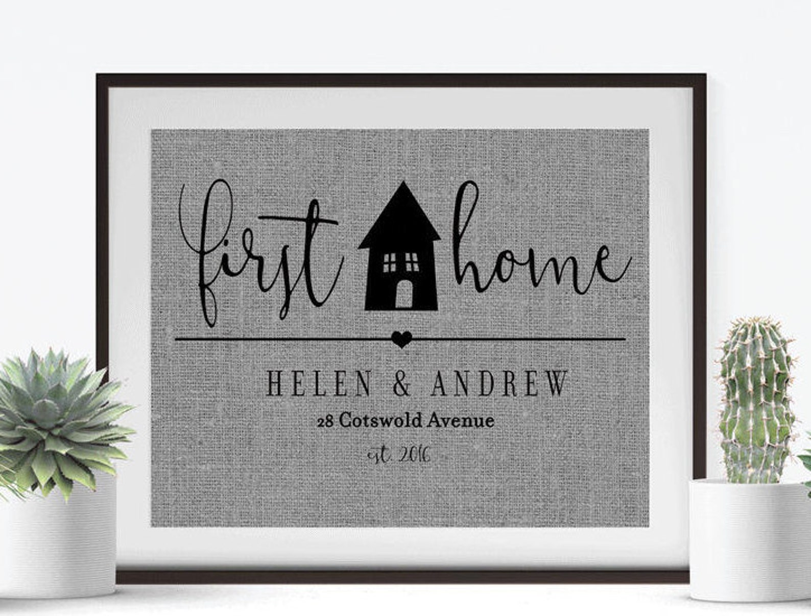 Personalised First Home Gift First Home Sign Housewarming - Etsy