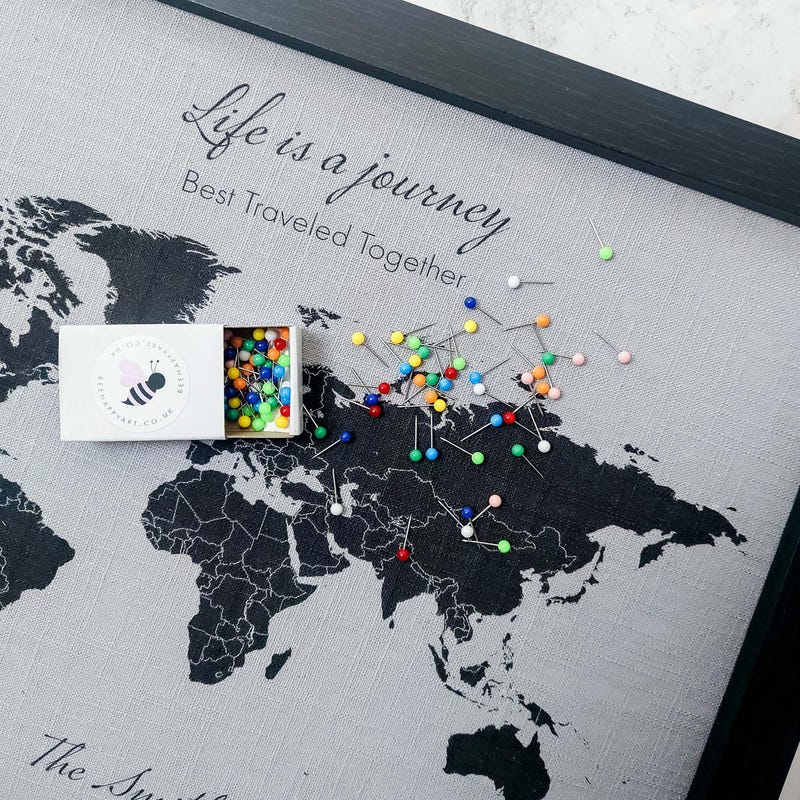 Unique World Map Frame - Etsy UK