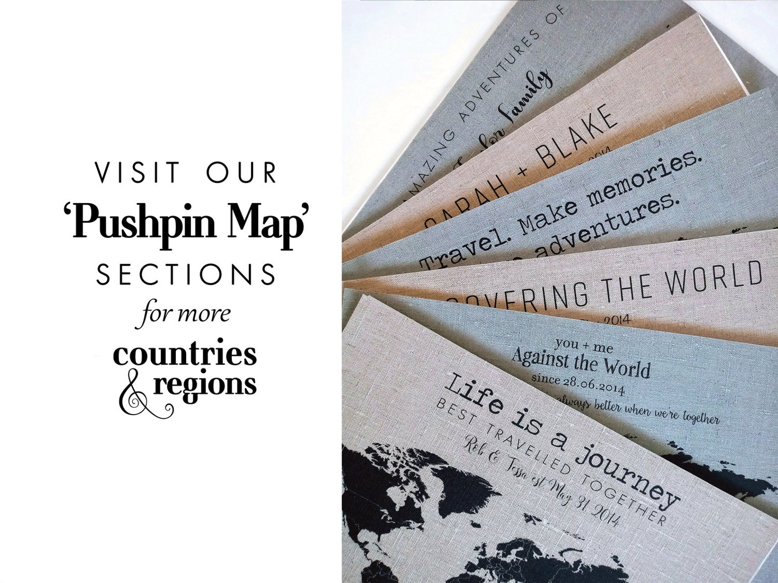 Life is A Journey Pushpin Travel Map World Map Wall Art - Etsy