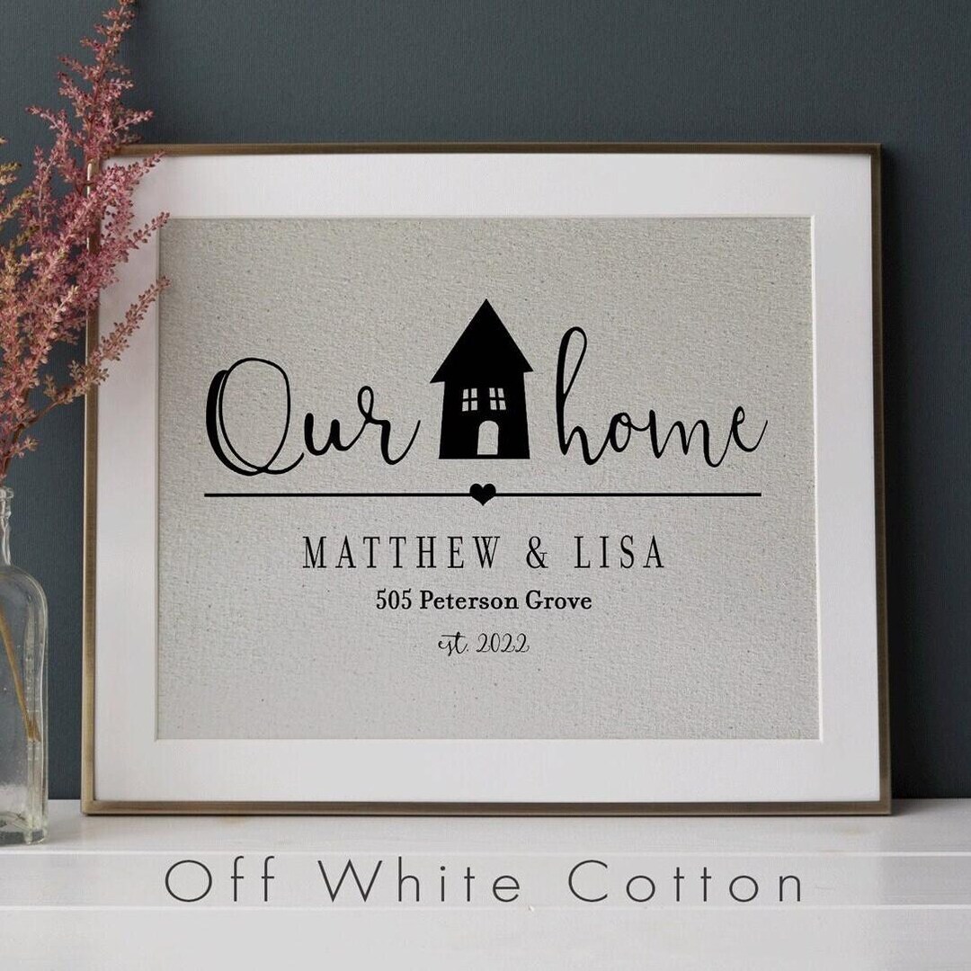 Personalised Our Home Gift • New Home Sign • Housewarming Gift • Gift ...