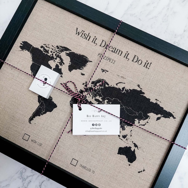 Linen Map - Etsy